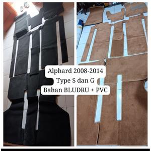 Jual BAHAN BLUDRU 2008-2014 karpet alphard karpet bludru beludru mobil ...