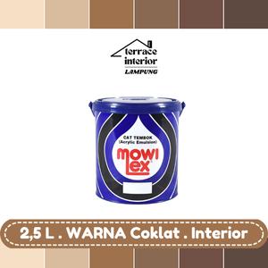 Jual Cat Tembok Mowilex Emulsion Warna Cokelat 2.5 L - Pebble Walk ...