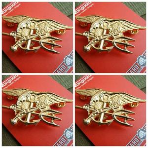 Jual four US NAVY SEAL EAGLE ANCHOR TRIDENT METAL BADGE INSIGNIA PIN ...