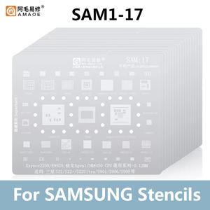 Jual Amaoe SAM1-17 BGA Reballing Stencil For Samsung CPU Nand Chip IC ...