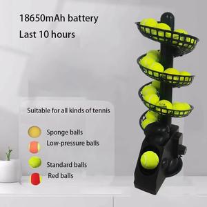 Jual TS-02 Portable Tennis Ball Throwing Machine Coach Ball Feeding ...