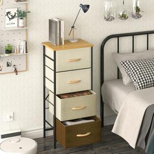 Jual Lemari Pakaian / Kain Linen 6 Laci Lemari Sisi Ranjang Lemari ...