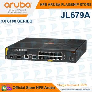Jual HPE Aruba CX 6100 (JL679A) 12G Class4 PoE 2G/2SFP+ 139W Switch ...