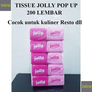 Jual Tissue Jolly 200 Sheets Tisu Joly Pop Up 200 Lembar Tissu Kuliner ...