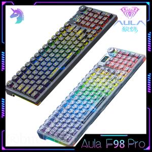 Jual Aula F98 Pro Mechanical Keyboard Gaming Keyboards Wireless Keyboard 3Mode With Screen ...