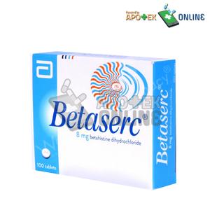 Promo BETASERC 8MG 1 STRIP 25 TABLET/BETAHISTINE/SAKIT KEPALA/VERTIGO ...