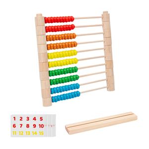 Jual Wooden Abacus for Kids Counting Rack Gift,Number Cards,Preschool ...