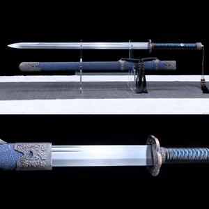 Jual 107cm Medieval real steel sword battle preparation warrior Tang ...