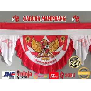 Jual Umbul Umbul Garuda Merah Putih Backgroun Gelombang Begron Garuda ...