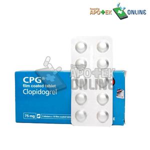 Jual CPG 75 MG TABLET 10'S / CLOPIDOGREL / PENGENCER DARAH - Kota ...
