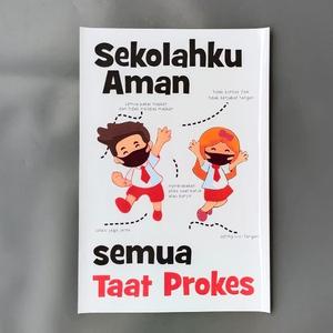 Jual Poster Sekolah Aman, Poster Sekolah, Poster Protokol Kesehatan ...