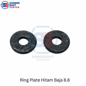 Jual M6 x 2 x 18 Ring Plat Lebar Baja 8.8 Hitam Washer Plate 6 mm ...