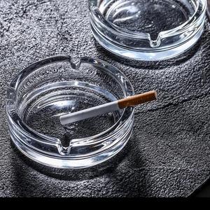 Jual Asbak Rokok Bulat Bahan Beling Tebal Kaca Bening 4 Inch Round ...