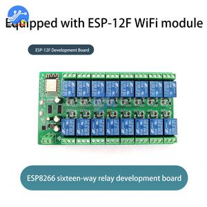 Jual ESP8266 WIFI 16 Channel Relay Module ESP-12F Development Board Power Supply 5V/12V/24V 10A ...