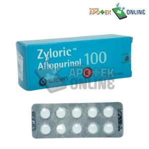 Jual ZYLORIC 100MG TABLET 10`S/ALLUPURINOL/ASAM URAT/ANTI NYERI/GOUT ...