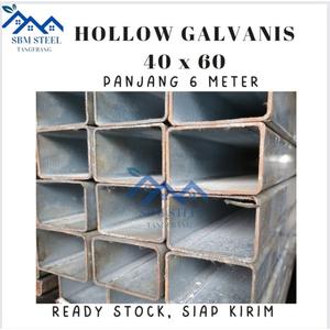 Jual Besi Hollow Galvanil 40X60 Tebal 1,3Mm Full Panjang 6 M - Kota ...