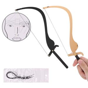 Jual 2 Colors Eyebrow Tattoo Makeup Bow Shaped Line Marker Ruler with ...