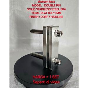 Jual PIN GLASS DOFF PEN BAUT KACA BRAKET JEPIT STAINLESS STEEL 304 ...