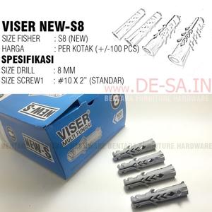 Jual VISER NEW-S8 ANGKUR DINDING TEMBOK BATA WALL PLUG - Jakarta Timur ...