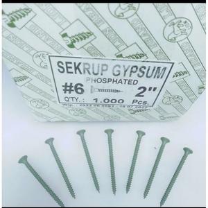 Jual Sekrup Gypsum 6X2 Inch Moon Lion/ Sekrup Gypsum 5 Cm Moon Lion ...