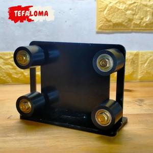 Jual LENGKAP BRACKET + ROLLER NILON UKURAN 30X30 MM |RS - Roller Hitam ...