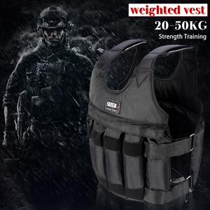 Jual 50kg Fitness Sports Weighted Vest Adjustable Workout Exercise ...