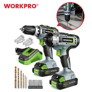 Jual WORKPRO 21PC 20V Li-ion Cordless Compact Drill Driver Set and ...