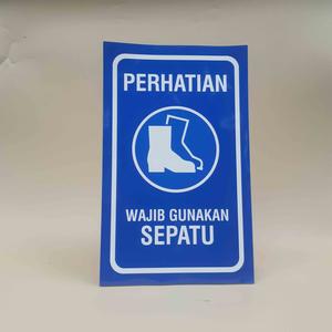 Jual Stiker K3 Wajib Gunakan Sepatu Keselamatan, Stiker Safety Sign ...