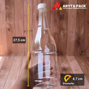 Jual UM1 PET1956. Botol plastik 1liter pet minuman angsa tutup segel ...