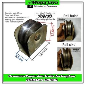 Jual RODA PAGAR RODA GERBANG BESI AS UKURAN 12CM |RS - Rell Bulat ...