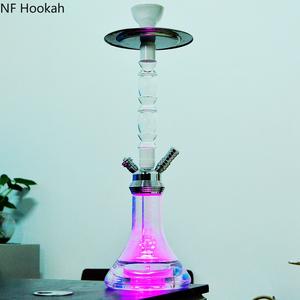 Jual Acrylic Hookah Set Cachimba Shisha Pipe LED Light Tuyau Gout ...
