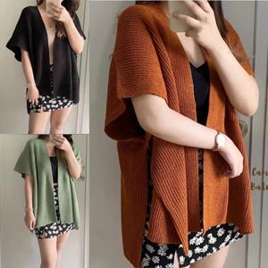 Jual Baju Cardigan Outer Top Rajut Batwing Hitam Burgundy Putih Maroon ...