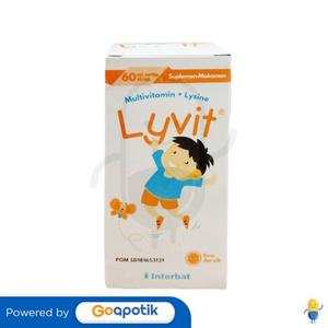 Jual LYVIT SIRUP 60 ML - Jakarta Timur - Apotek Finda Jaktim | Tokopedia