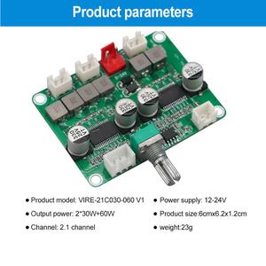 Jual Audio Amplifier Subwoofer 2.1 HiFi Penguat USB DAC 2x30W + 60W ...