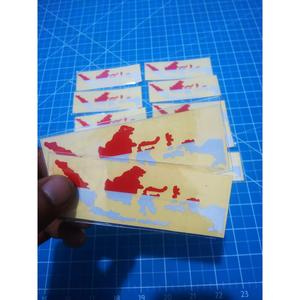 Jual Sticker cutting Peta Indonesia / Sticker Bendera IndonesiaA29 ...