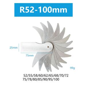 Jual New R52100 Radius Gauge Pengukur Radius Radius Gauge Alat Ukur R25 ...