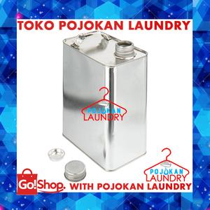 Jual potongan harga kaleng persegi 4 liter/kaleng alumunium/kaleng bbm ...