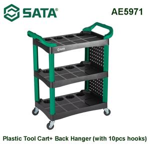 Jual Trolly Perkakas Rak Plastik + Gantungan AE5971 Sata Tools Plastic ...