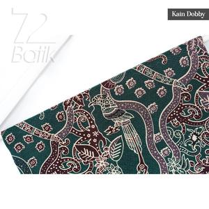 Jual BAHAN BATIK PREMIUM Dobby Motif Burung Asmat Warna Hijau Ijo Dolbi ...