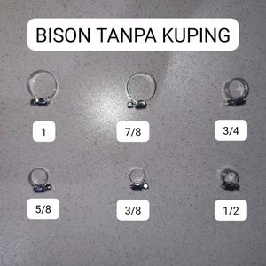 Jual KLEM SELANG Stainless Steel Besi Clem Clamp 1" 1inch - BISON ...