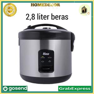 Jual Kris 6.5 Ltr Deluxe Rice Cooker - Silver / penanak nasi 6.5 liter ...