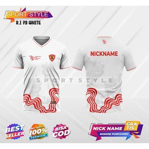 Jual Terbaru GRATIS TAMBAH NAMA BAJU KAOS JERSEY SPECIAL KEMERDEKAAN INDONESIA 79TH TERBARU ...