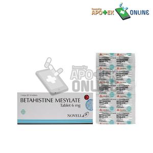Jual BETAHISTINE MESILATE 6 MG 10 TABLET/BETAHISTINE/SAKIT KEPALA ...