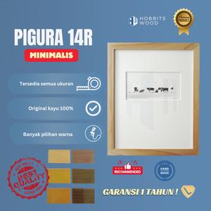 Jual FRAME FOTO 14R / PIGURA KAYU MINIMALIS / BINGKAI KAYU / KERTAS ...