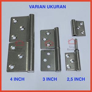 Jual Engsel Bendera Cabut 4" inch Stainless Pintu Bongkar Pasang Lipat ...