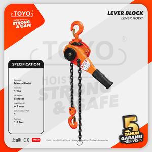 Jual LEVER / BLOCK Original'/ Hoist Lever 1 Ton X 5 Meter Toyo ...