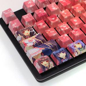 Jual 108 Keys/Set Anime Custom Design Keycaps NEKO PARA Game Theme ...