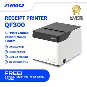 Promo AIMO QF300 Receipt Printer 80 mm Barcode Thermal Printer Nota ...