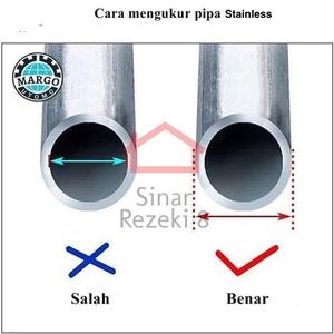 Jual Bracket Pipa 1" inch Cabang 3 T Stainless Sambungan Pipa Bulat ...