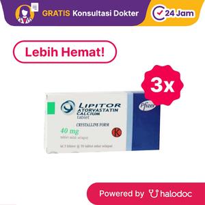 Promo Lipitor 40 mg Box 30 Tablet - Obat Kolesterol - Halodoc Cicil 0% ...